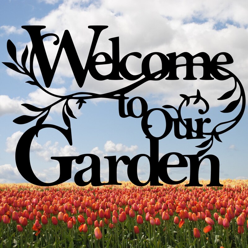 Welcome Garden Sign - Etsy