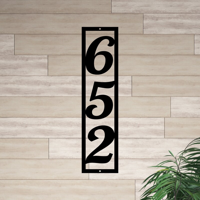 House Numbers Vertical - Etsy