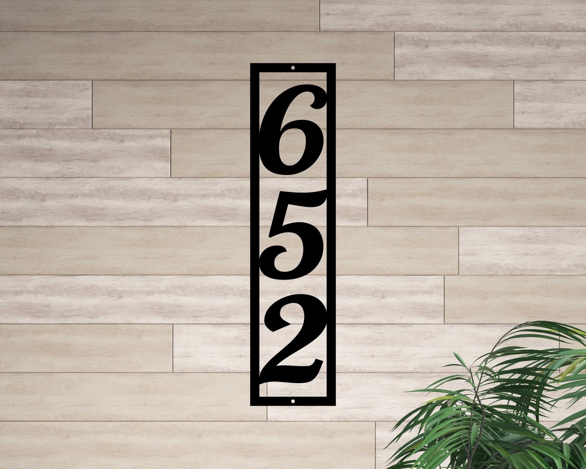 Custom Vertical Address House Numbers 3 1/2 Metal - Etsy