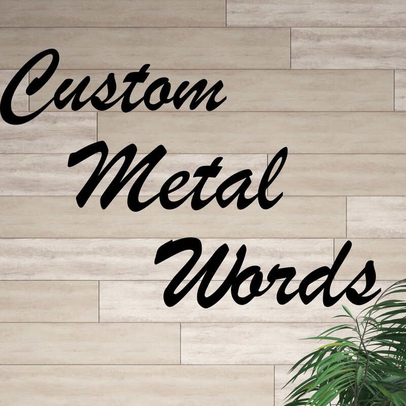 Metal Words - Etsy