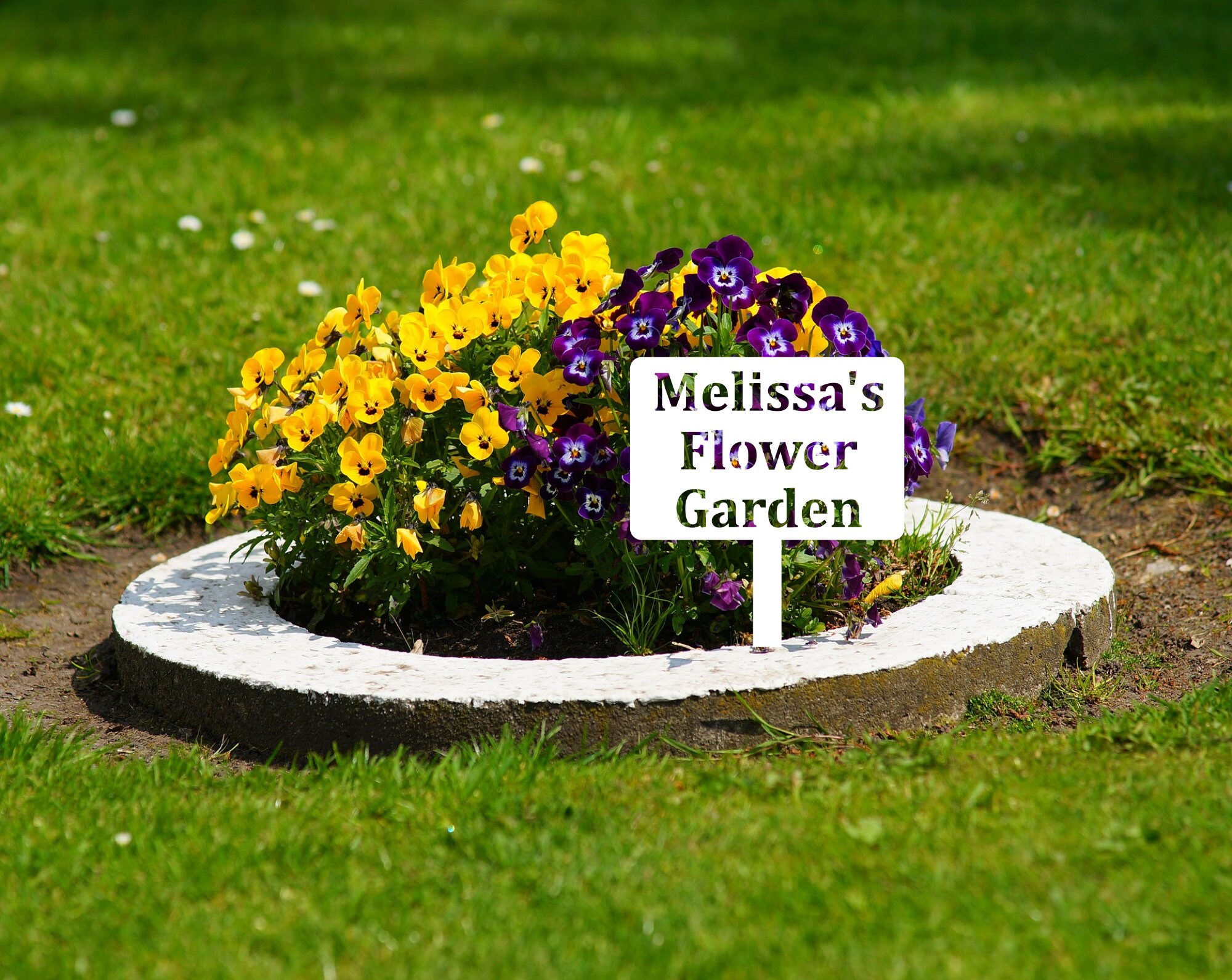 Personalized Garden Stake Sign Yard Stake Sign Custom Text - Etsy