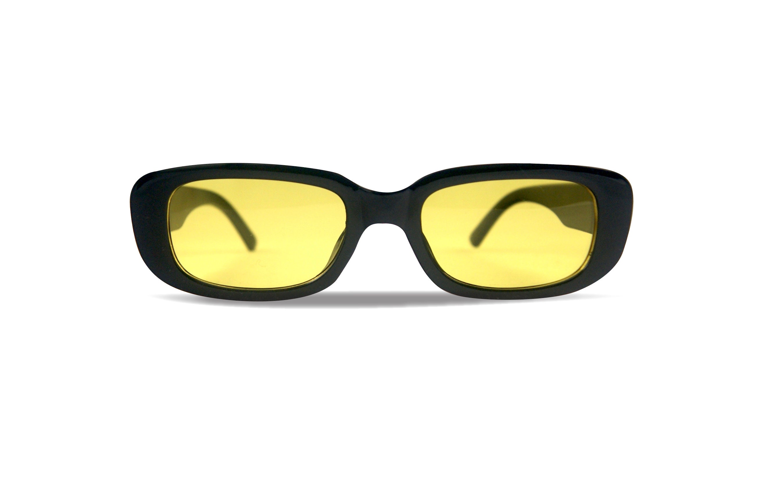 The Perfect Sunglasses | Black Frames With Yellow Lenses | Unisex ...