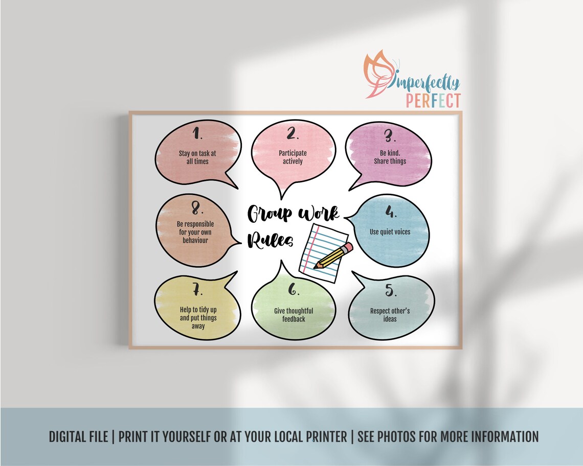 GROUP WORK POSTER - Etsy