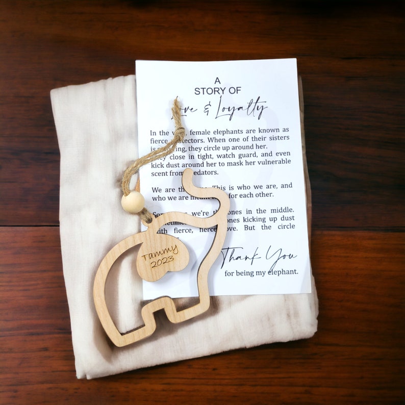 Friendship Elephant Ornament Sisterhood Ornament My Tribe - Etsy