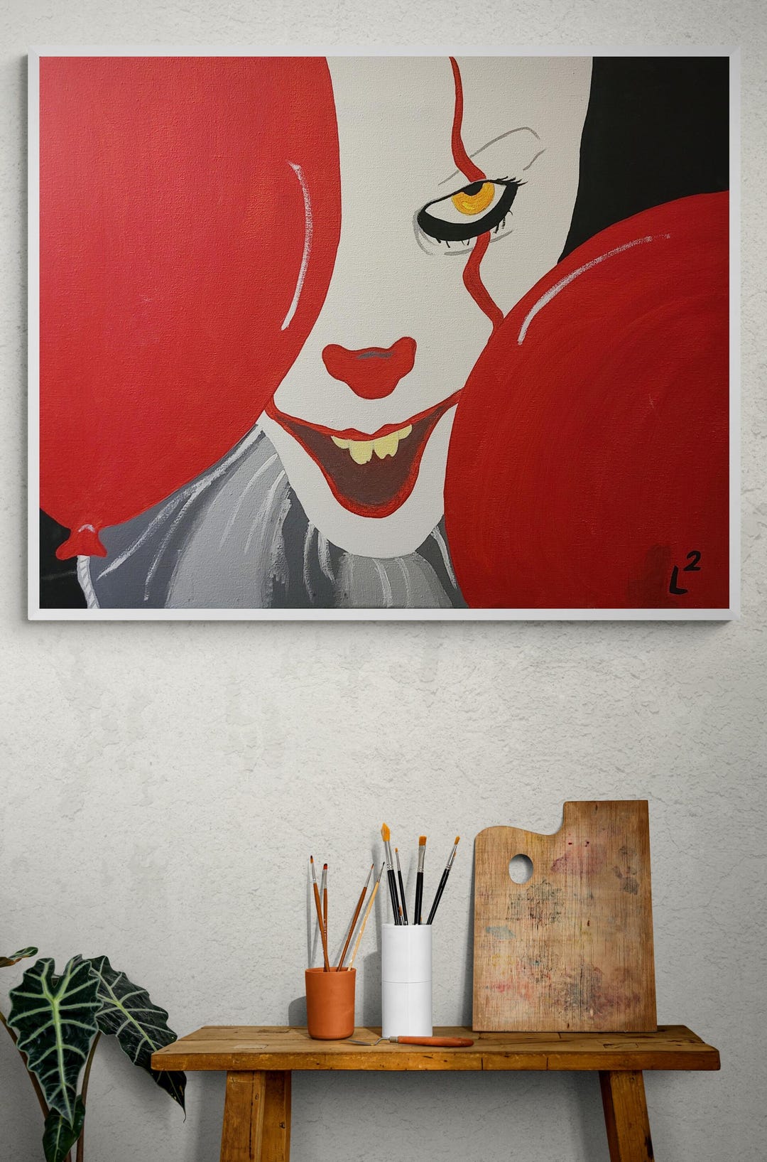Pennywise Acrylic Painting - Etsy