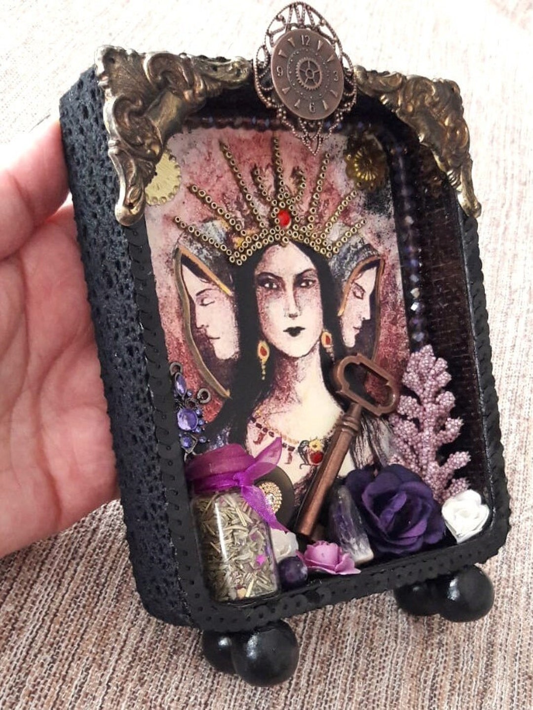 Mini Altar Worship Goddess Hecate/hekate Altar Box and Supplies / Deity ...