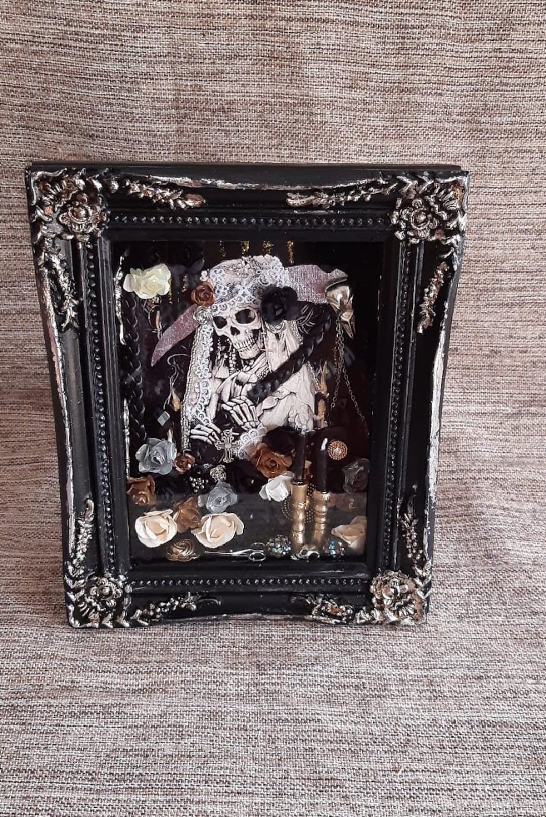 Santa Muerte Blanca Altar, Santa Muerte Blanca Table Altar, Santa ...