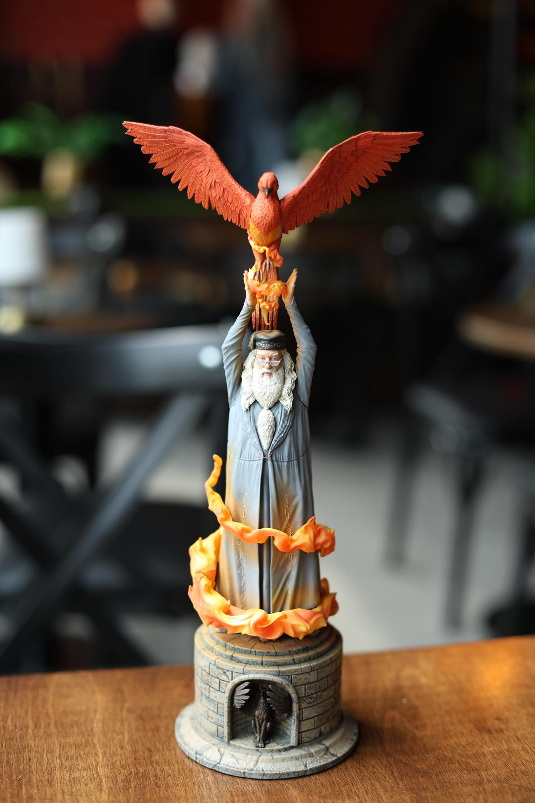 Hand Painted Wizard Figurine With Phoenix – 3D Printed Fantasy ...