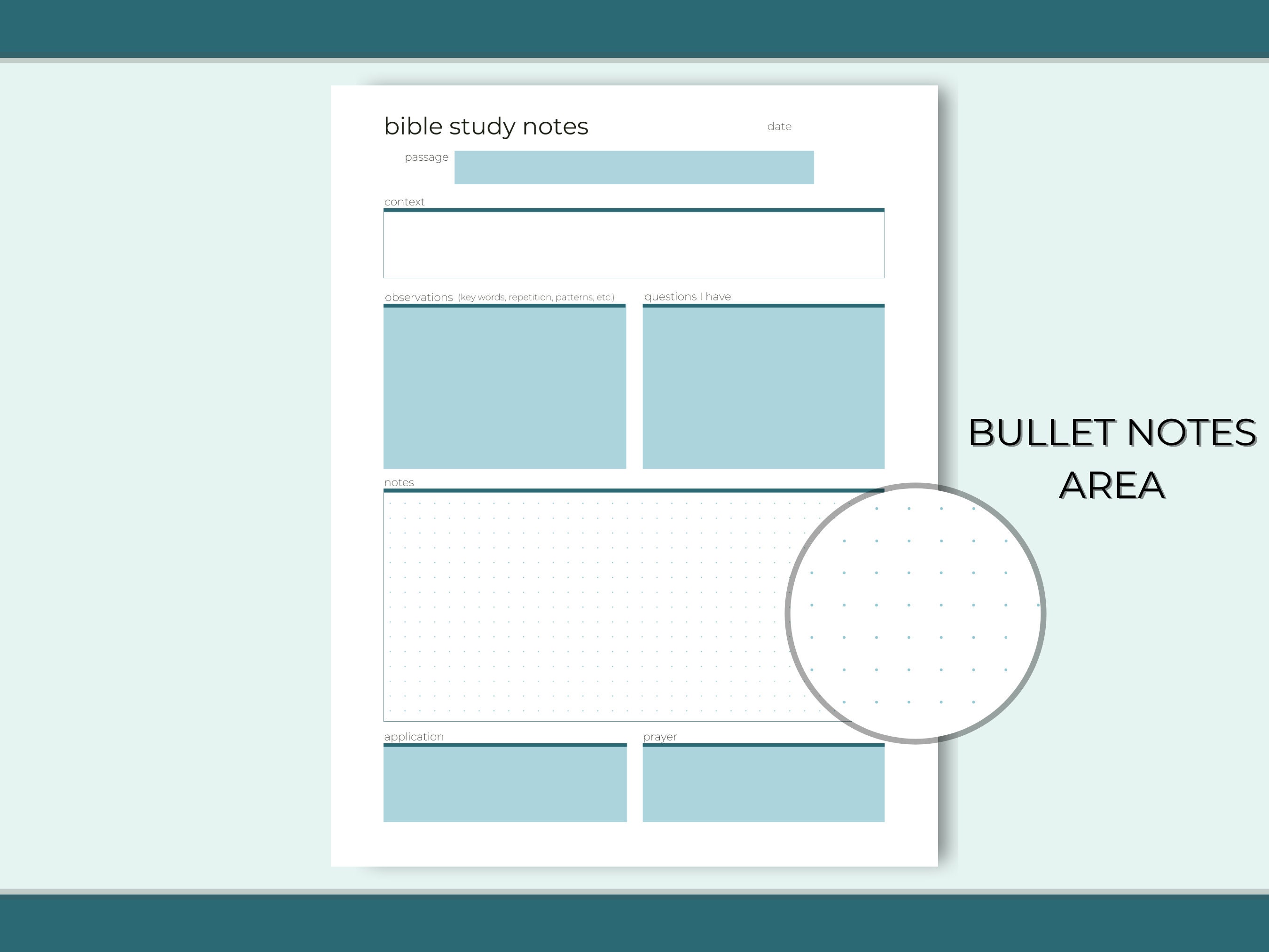 Bible Study Notes Bible Note Taking for Christian Journal - Etsy