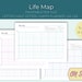 Life Map Activity Reflection Journal Letter, Half Letter, Happy Planner ...