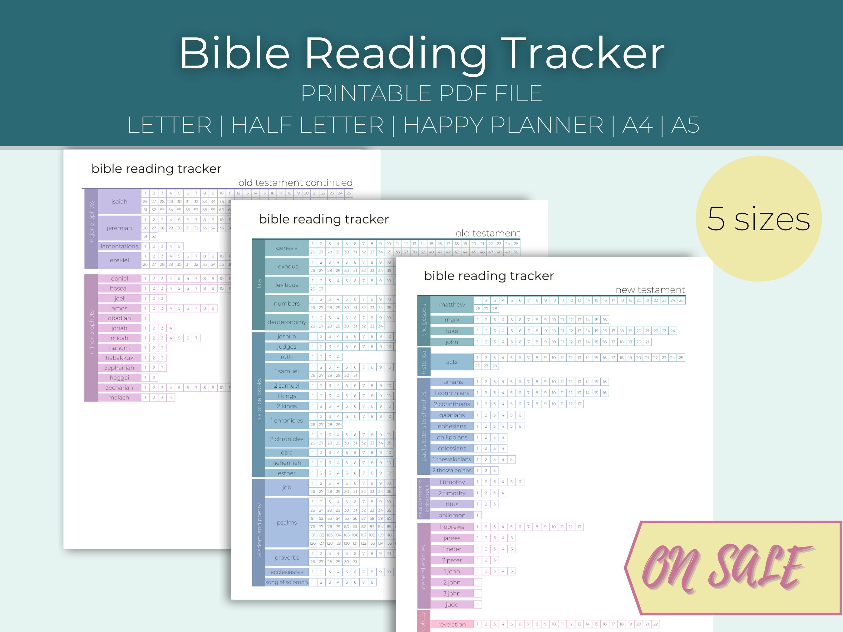 Catholic Bible Tracker Chapter Checklist Printable Perfect, 49% OFF