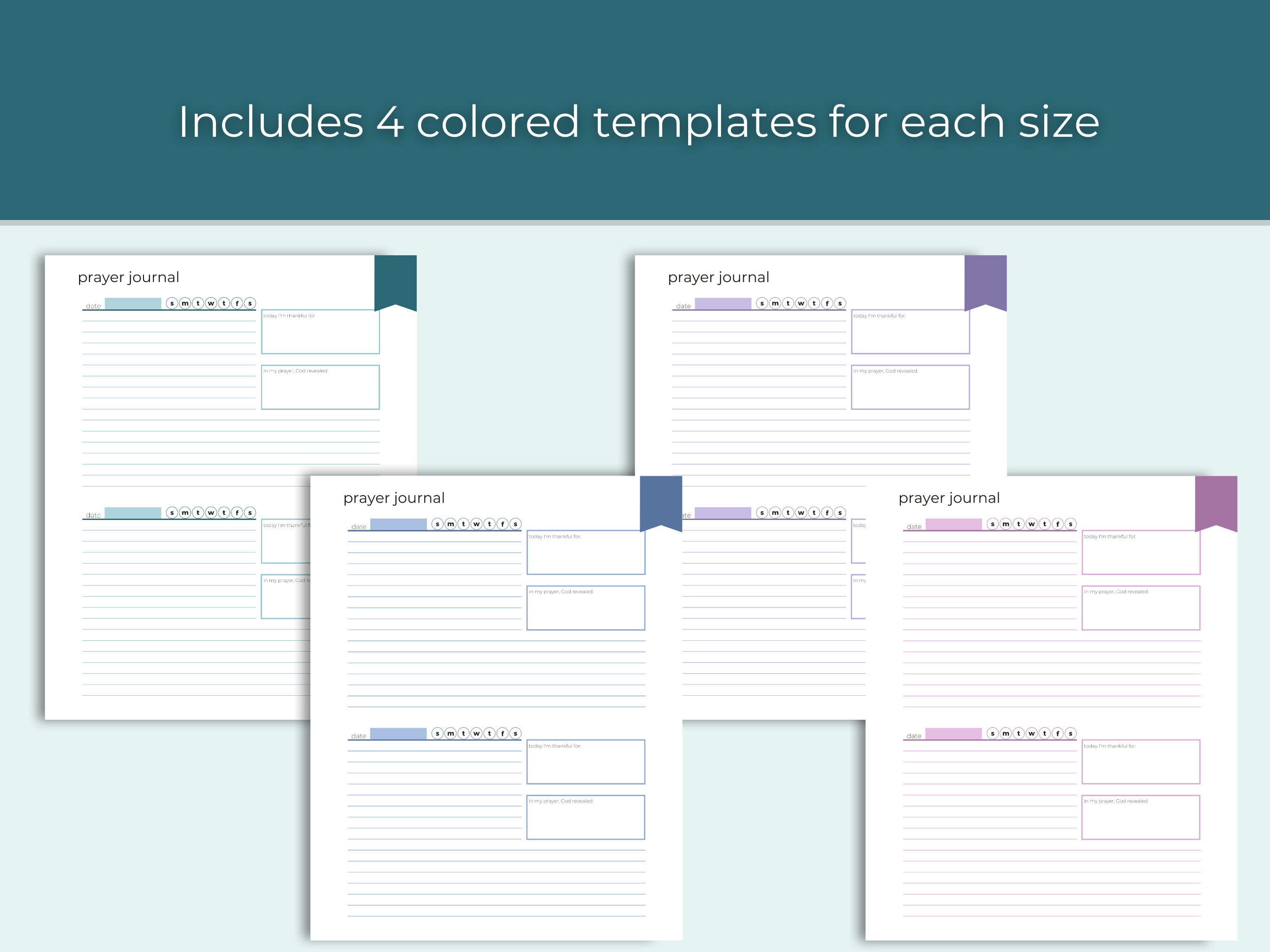Prayer Journal Page | Prayer Request Notebook, Christian Planner ...
