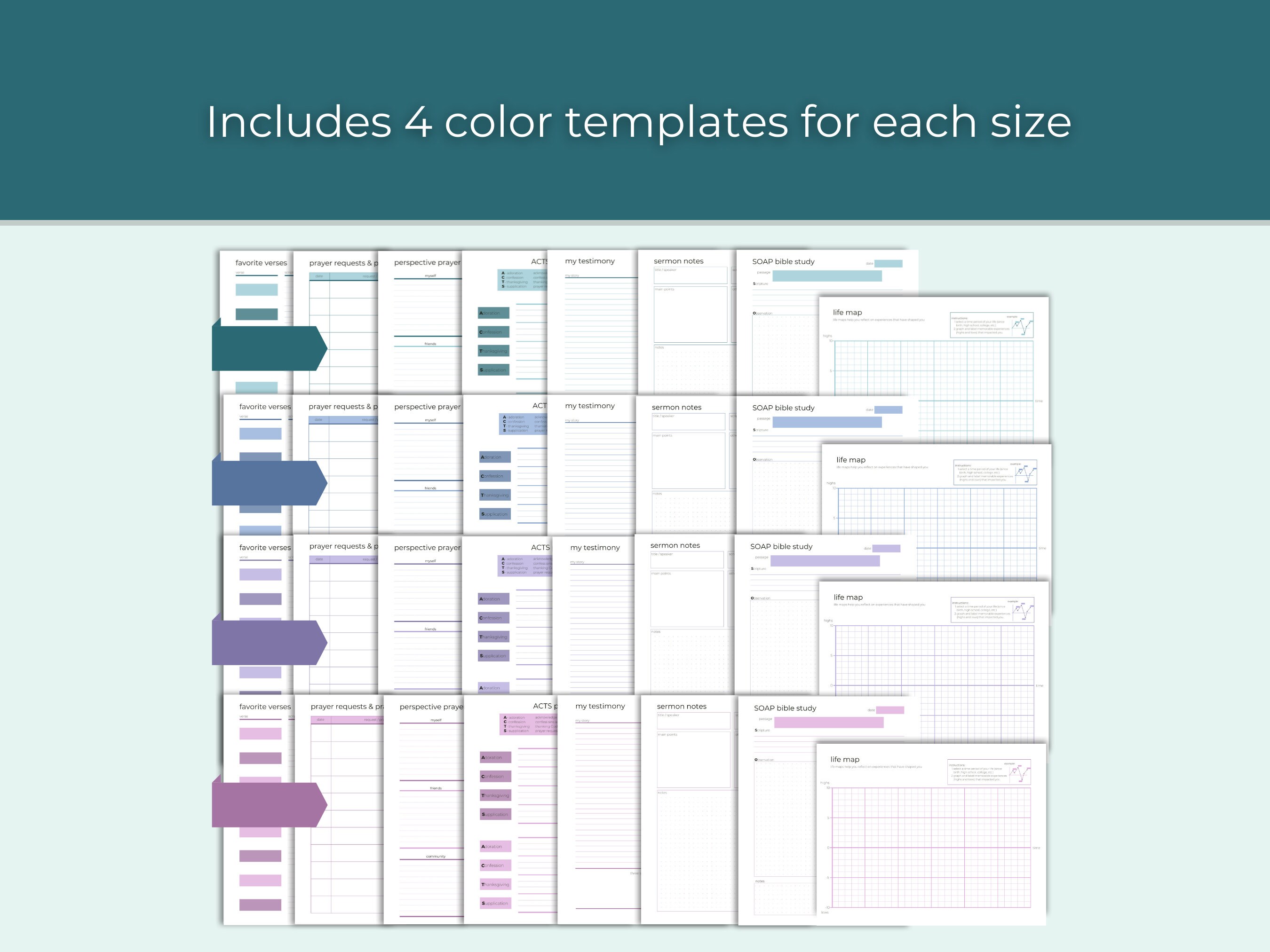 Youth Group Activity Bundle | Bible Study Notes, Prayer Journal ...