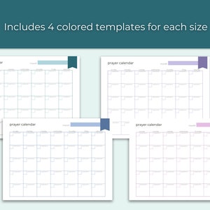 Prayer Calendar | Prayer Planner, Monthly Calendar, Journal | Letter ...