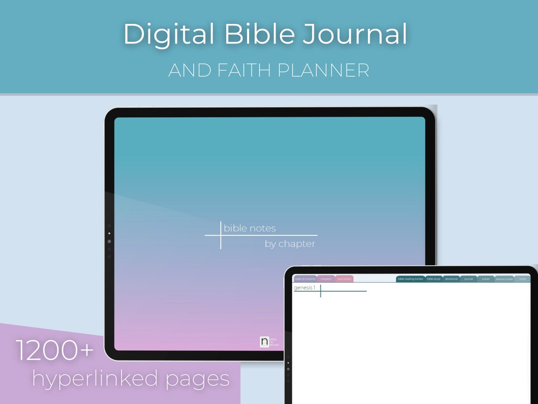 Digital Bible Journal and Faith Planner | Goodnotes, Notability | Bible ...