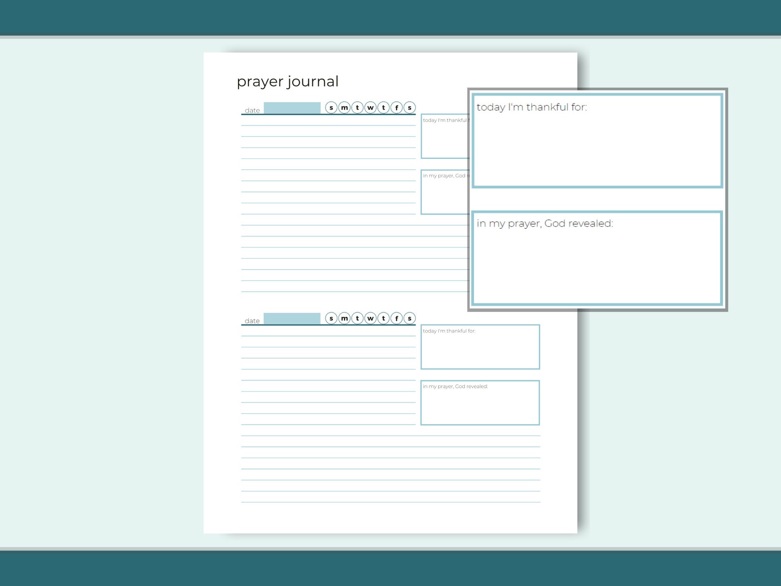 Prayer Journal Page | Prayer Request Notebook, Christian Planner ...