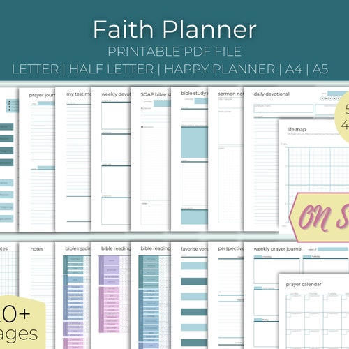 Prayer Journal Bible Study Printable Faith Based Journaling - Etsy