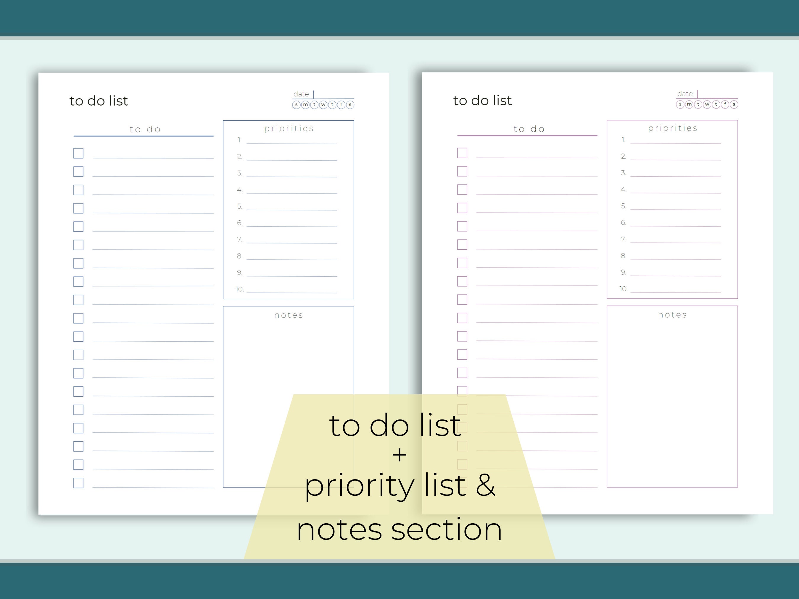 To Do List Printable, To-do List Template, Daily to Do List, Printable ...