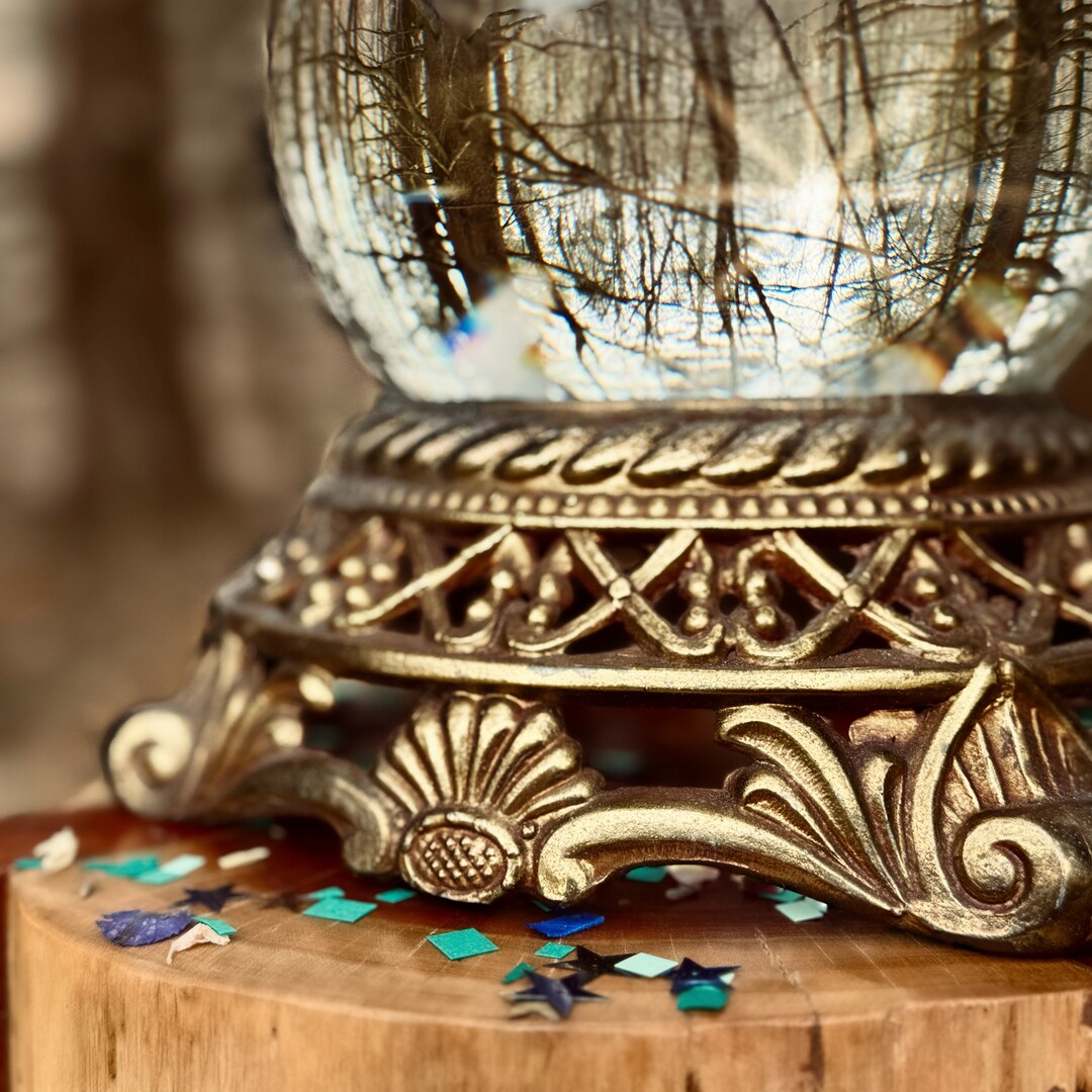XXL Witchy Antique Victorian Crystal Ball 200mm - Etsy