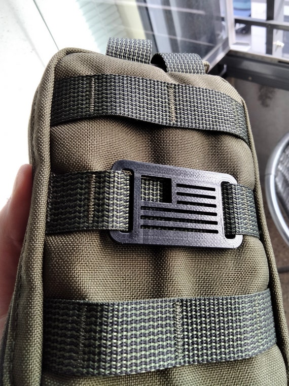Minimalistic US Flag Molle Clip | Etsy
