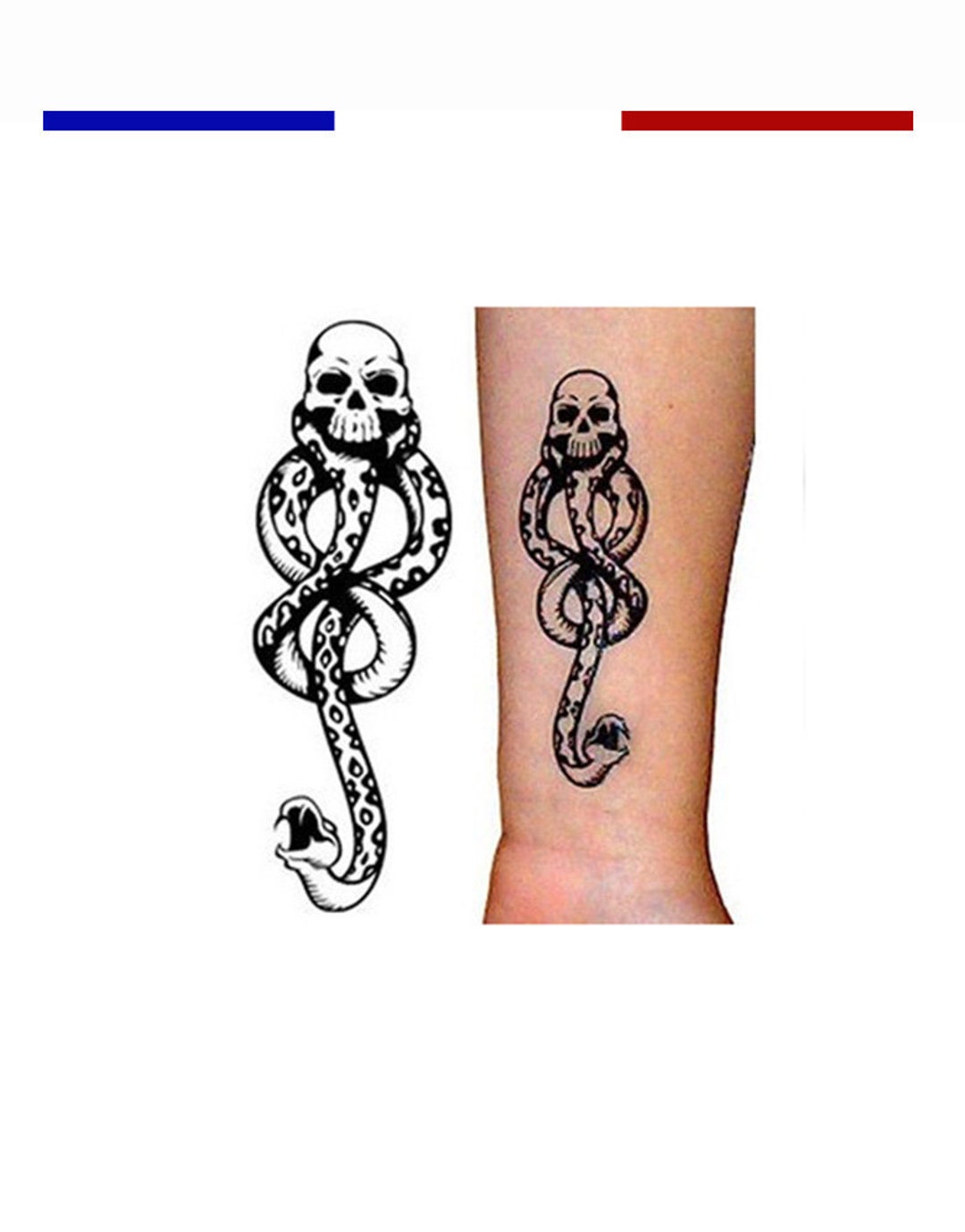 Todesser-Tattoo, realistisches Harry-Potter-Zeichen - Etsy.de