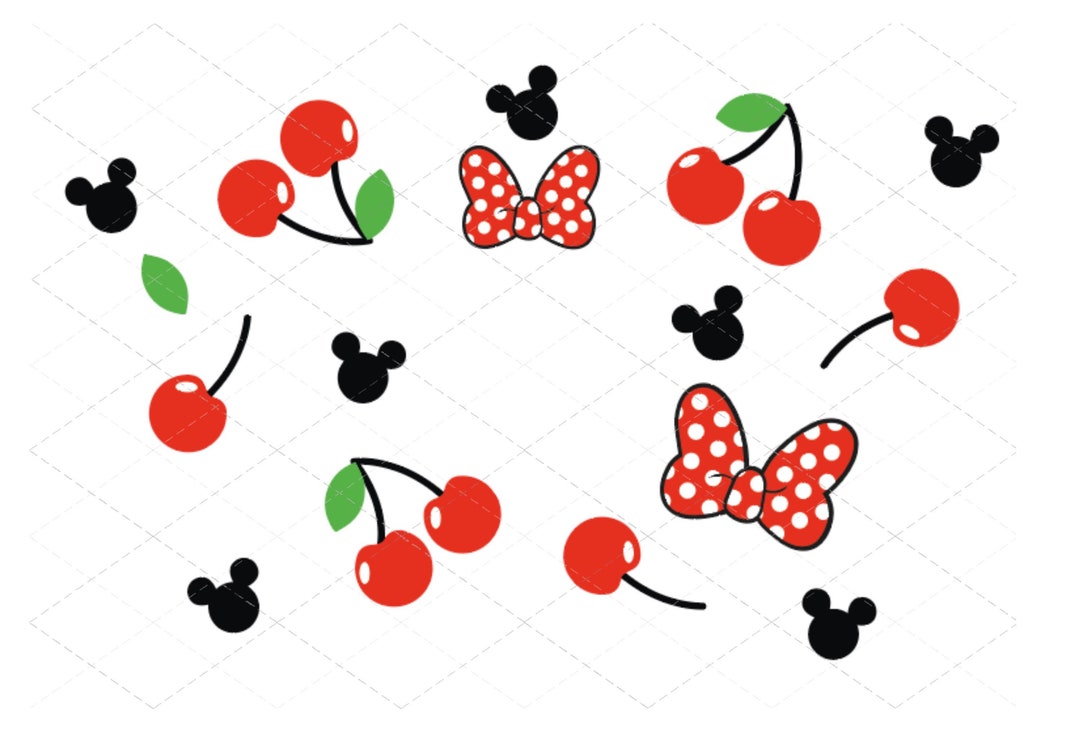 Minnie 24oz Cold Wrap Full Color Print Ready for Apply for Starbucks ...