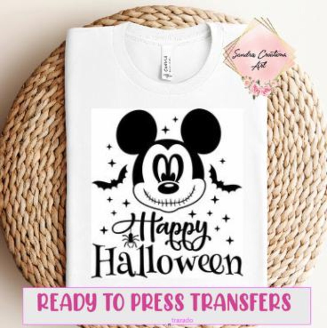 Mickey Halloween HTV Transfer/ Mickey Transfer/ Mickey Print Htv/ Print ...
