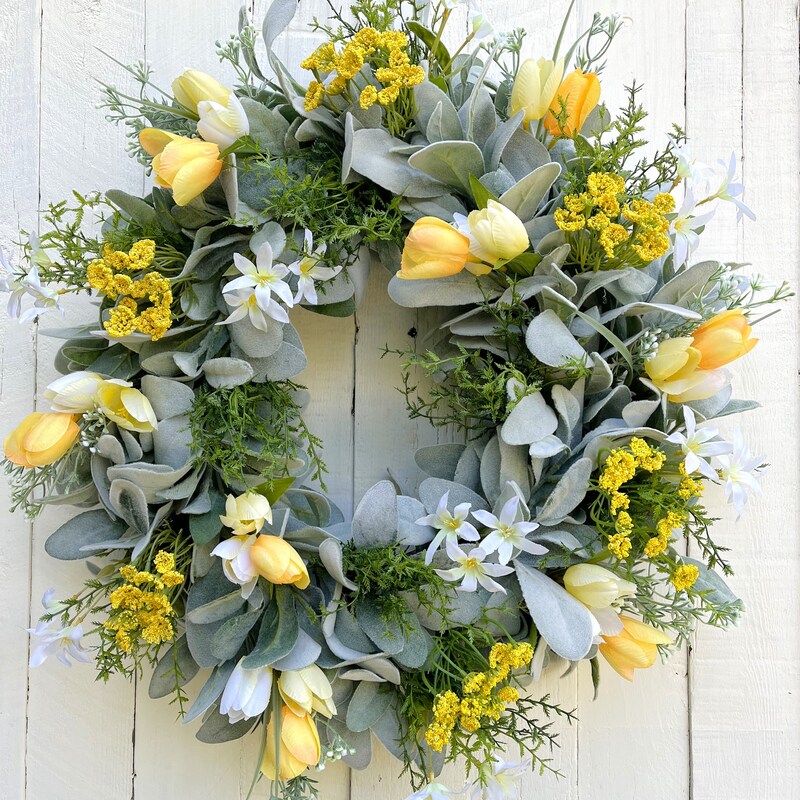 Yellow Wreath - Etsy