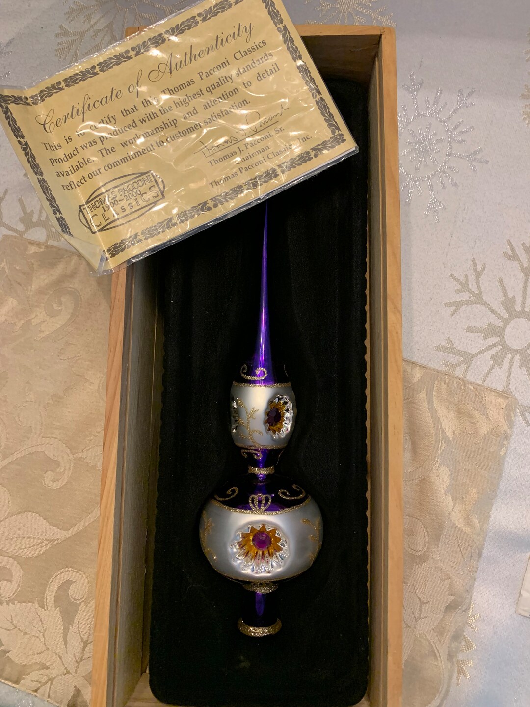 Thomas Pacconi, Blown Glass, Christmas Tree Topper - Etsy