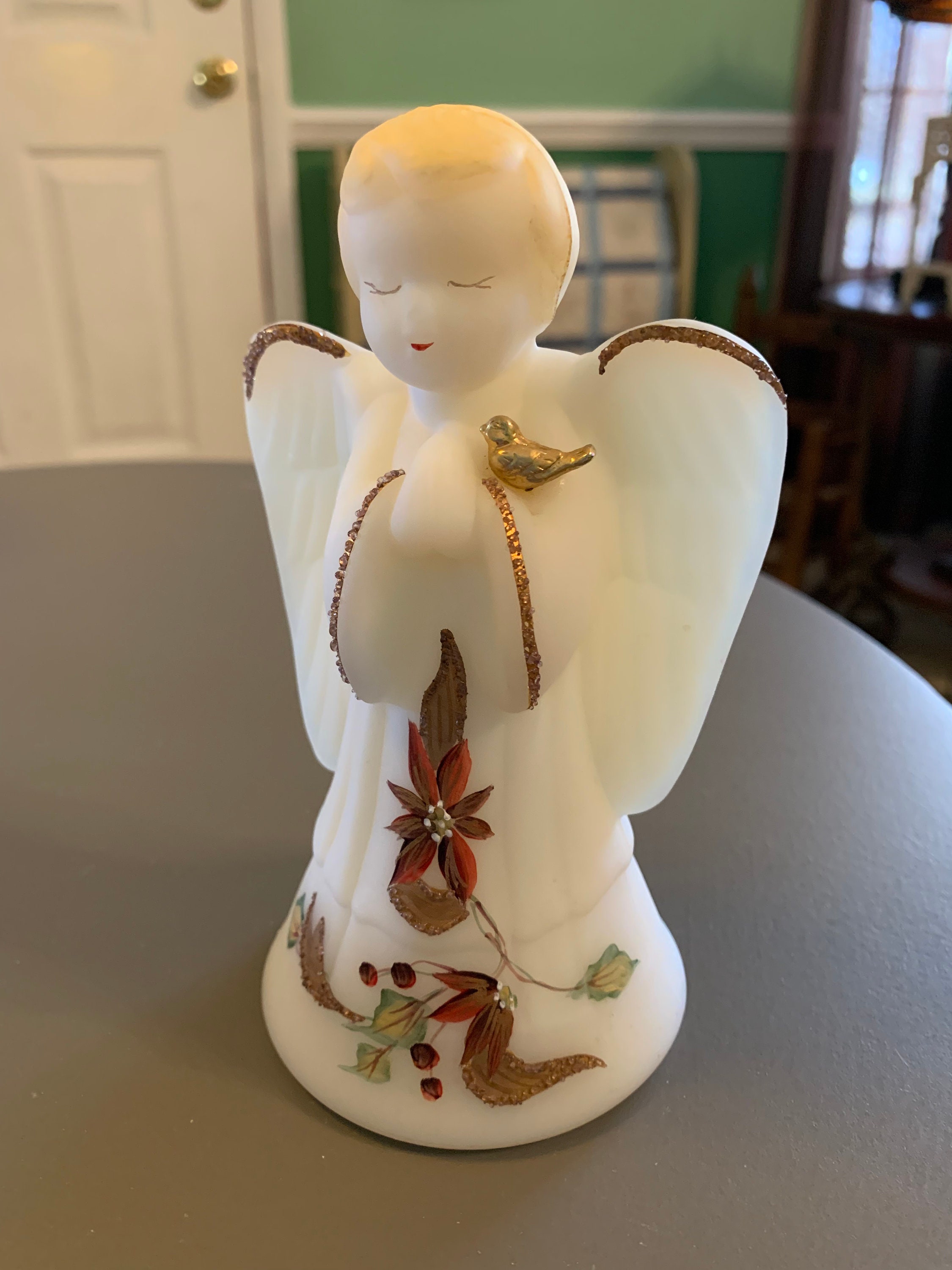 Vintage Fenton Hand Painted Angel - Etsy