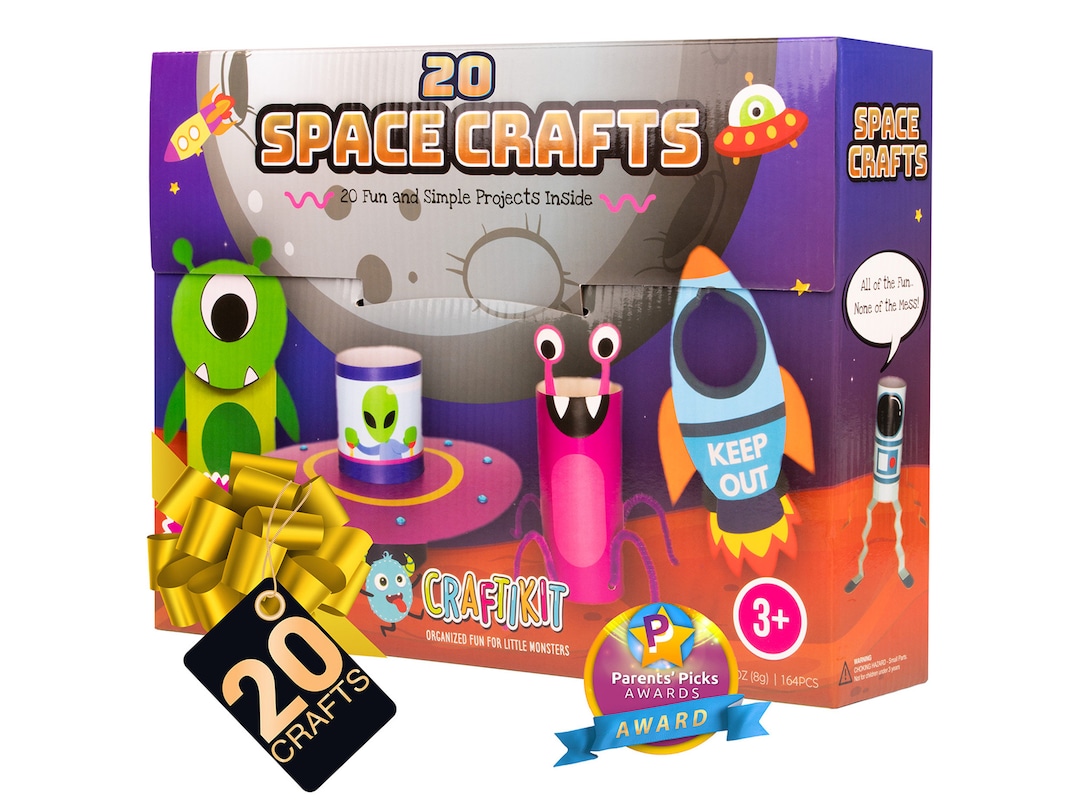 Big Box of 20 Space Arts and Crafts Projects for Kids 20 - Etsy