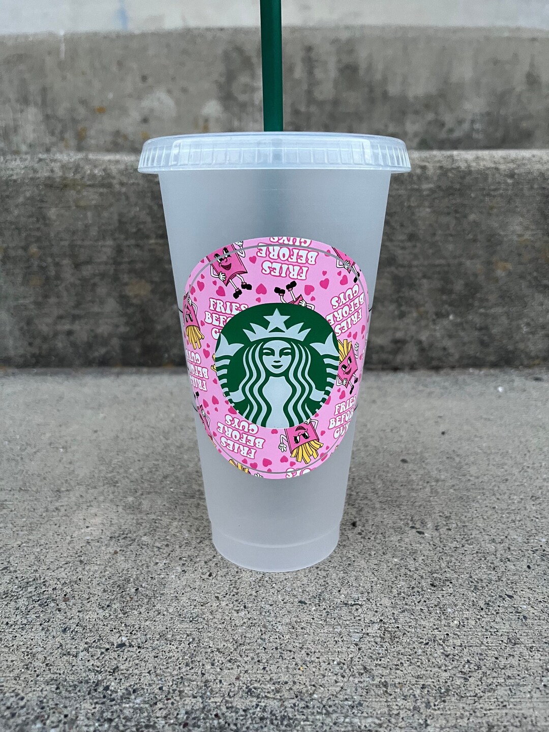 Fries Before Guys Starbucks Cup - Etsy