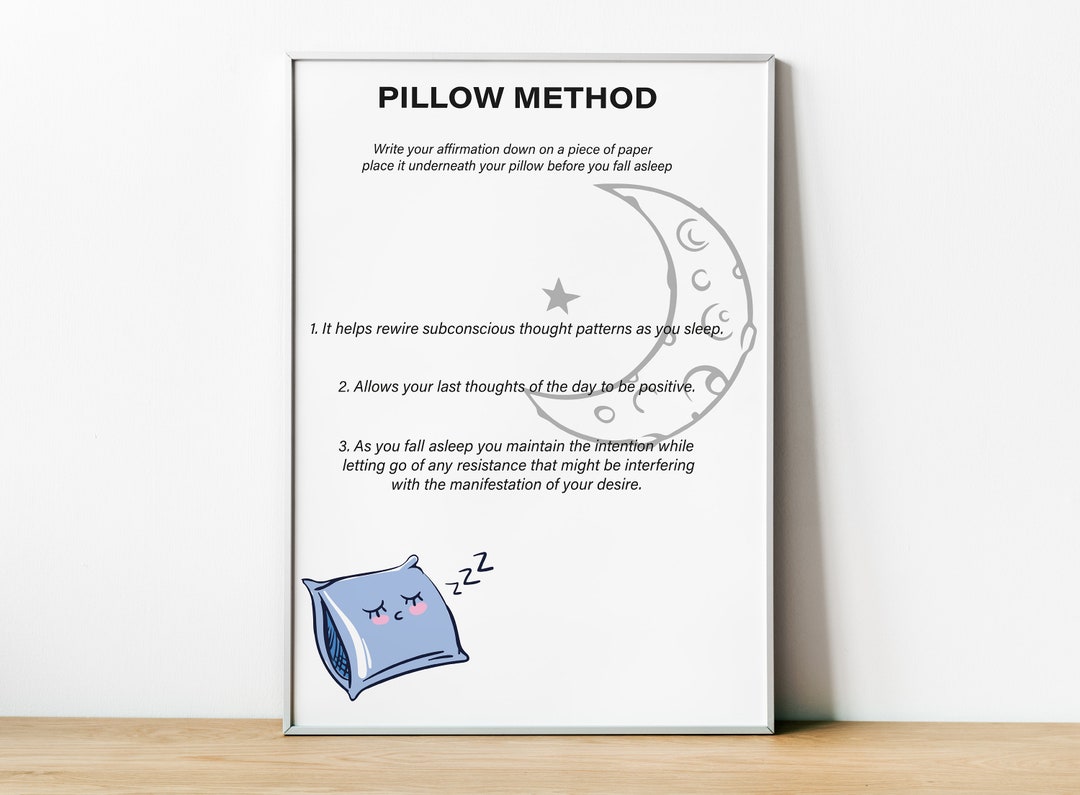 Pillow Method Digital Print, Printable Art, Therapy Decor, Therapist ...