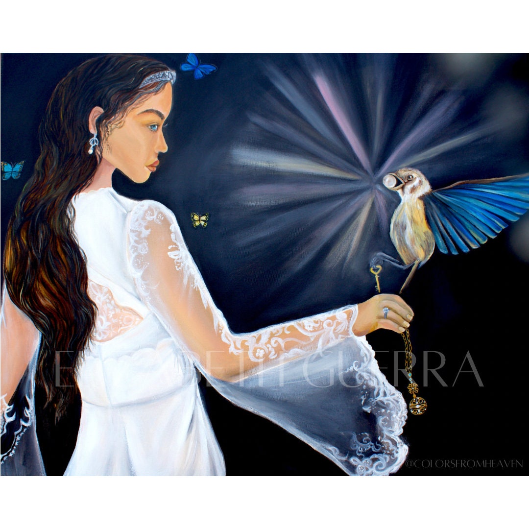 Princess Painting Print | Princess Gift for Daughter | Bridal Shower ...