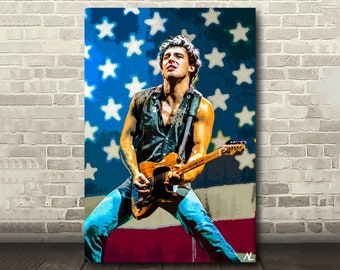 Art & Collectibles New 2021 Bruce Springsteen Born To Run Unique Print ...