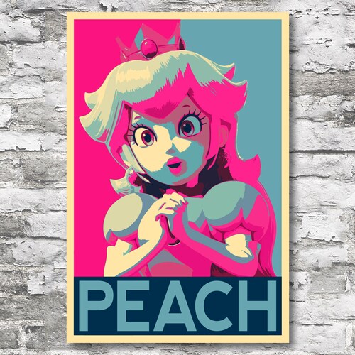 Princess Peach Print - Etsy