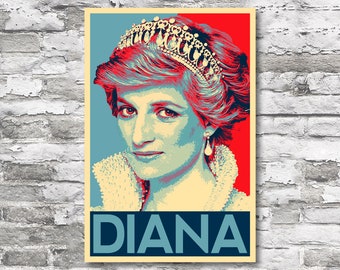 Princess Diana Poster - Etsy