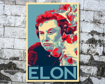Elon Smoking Art - Etsy