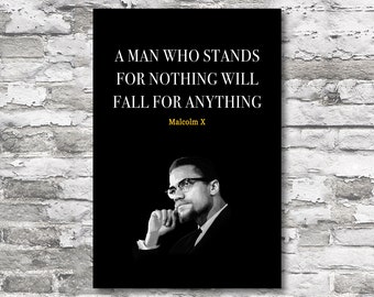 Malcolm X Quote Poster - Etsy