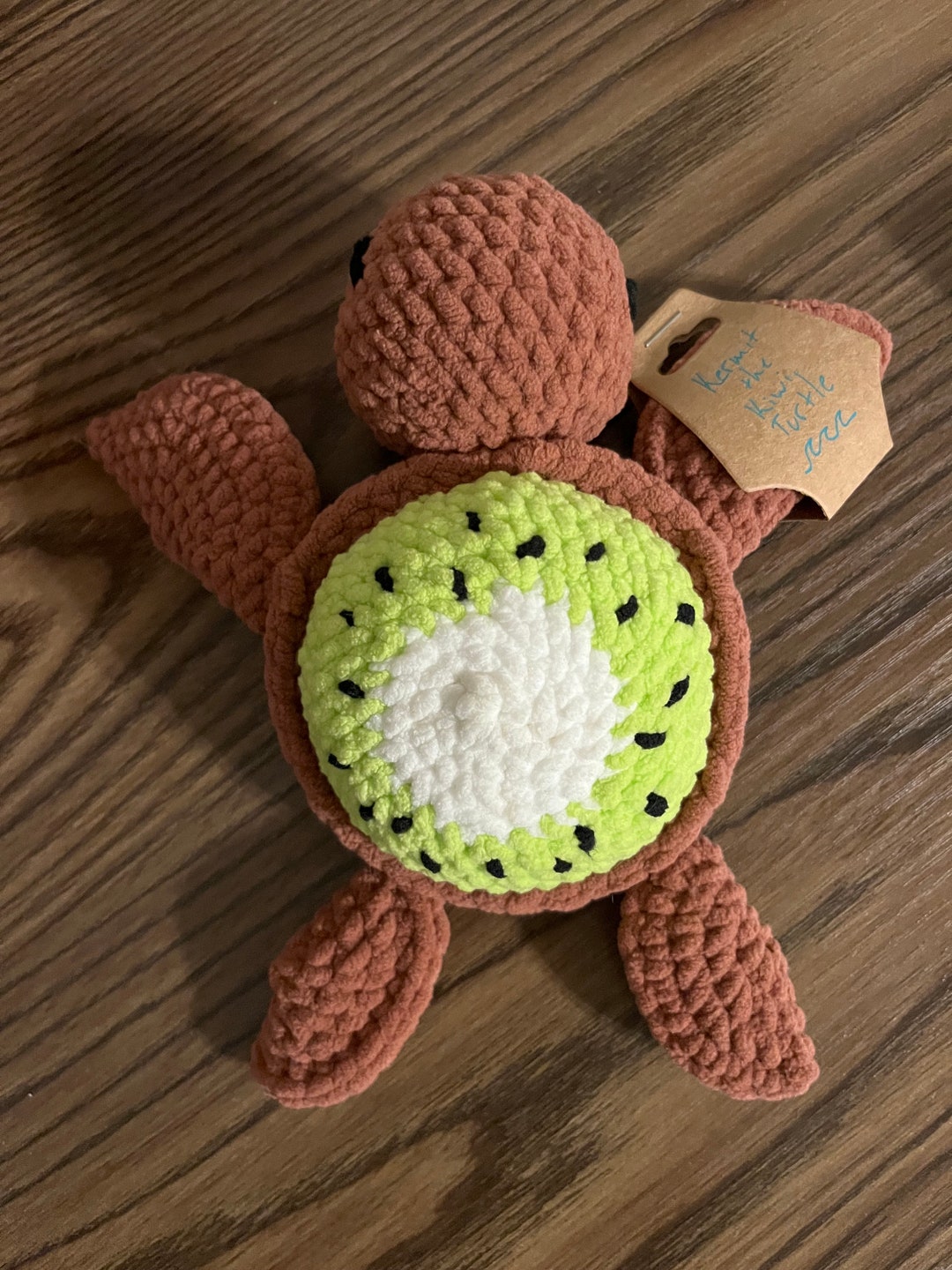 Kermit the Kiwi Turtle, Crochet Turtle, Kiwi Turtle, Fruit Turtle ...