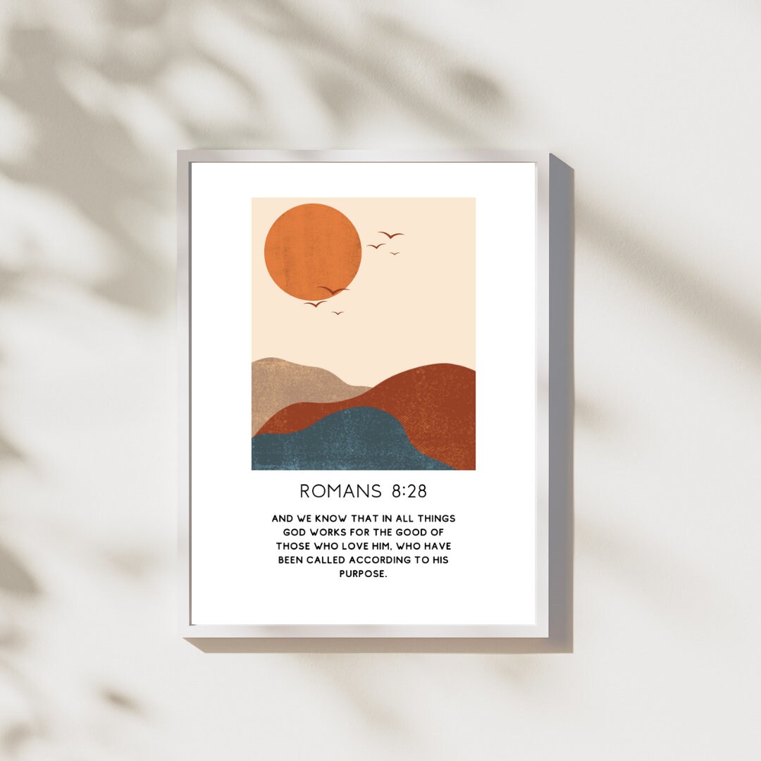 Bible Verse Poster / Christian Wall Art / Christian Home Decor ...