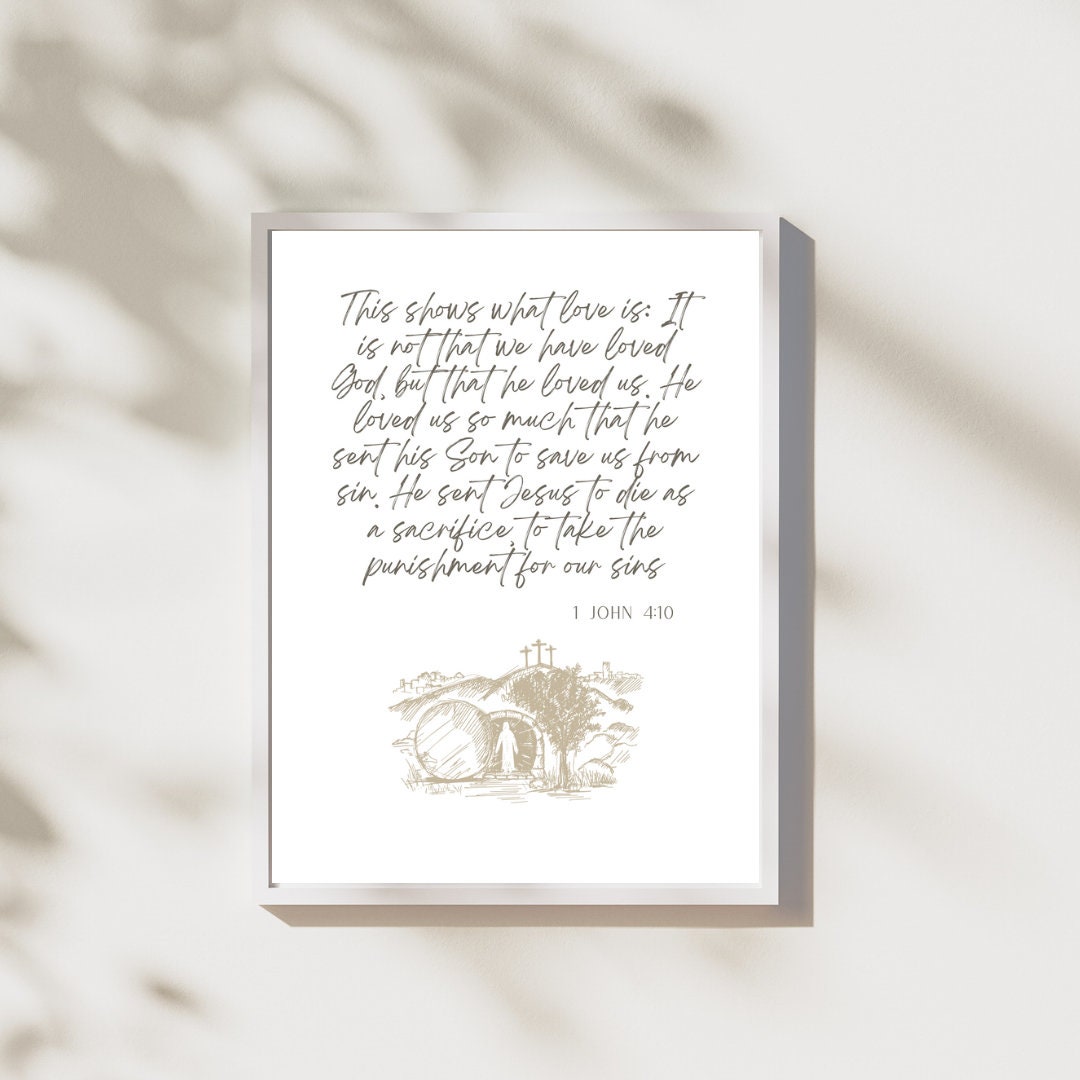 Bible Verse Poster / Christian Wall Art / Christian Home Decor - Etsy