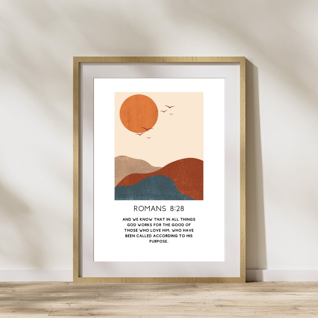 Bible Verse Poster / Christian Wall Art / Christian Home Decor ...