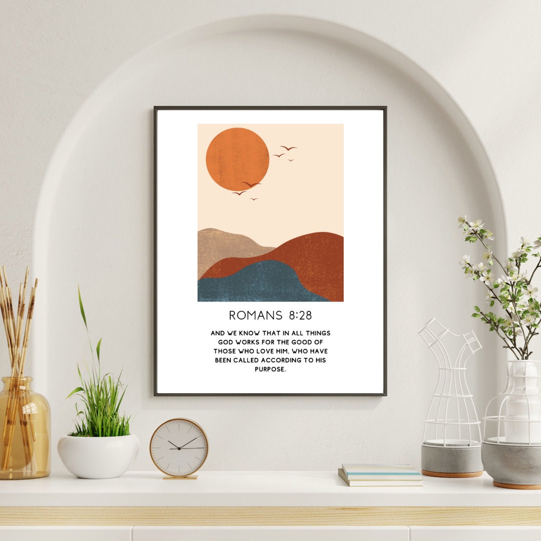 Bible Verse Poster / Christian Wall Art / Christian Home Decor ...