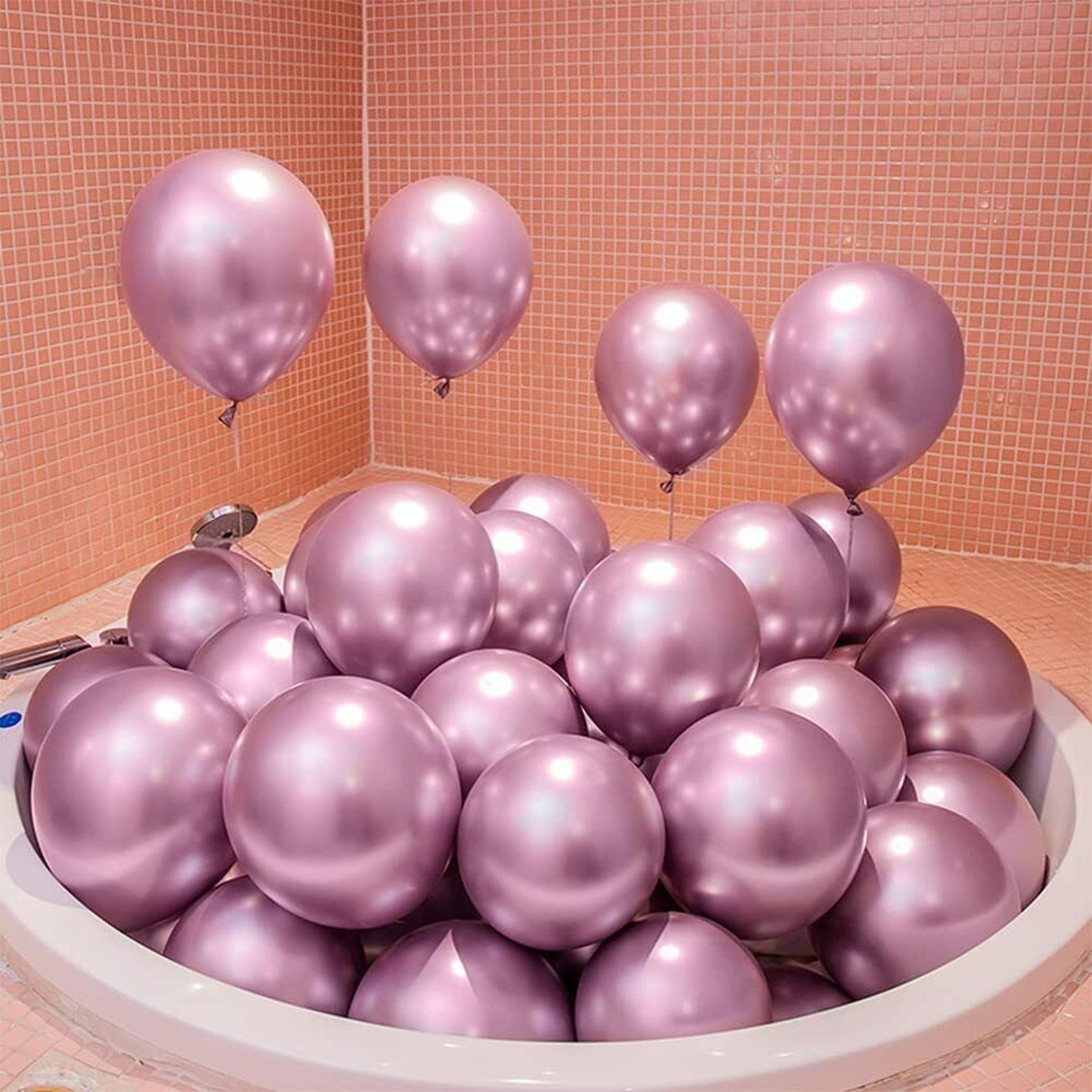 10-100pcs Chrome Metallic Balloons Metal Effect Latex Baloons for ...