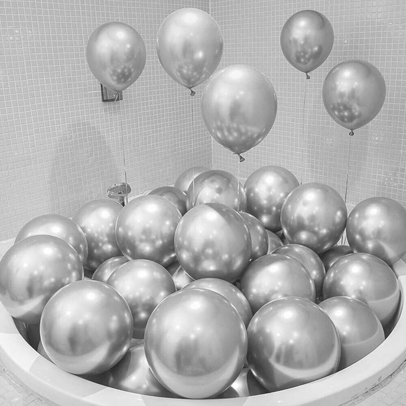 10-100pcs Chrome Metallic Balloons Metal Effect Latex Baloons - Etsy