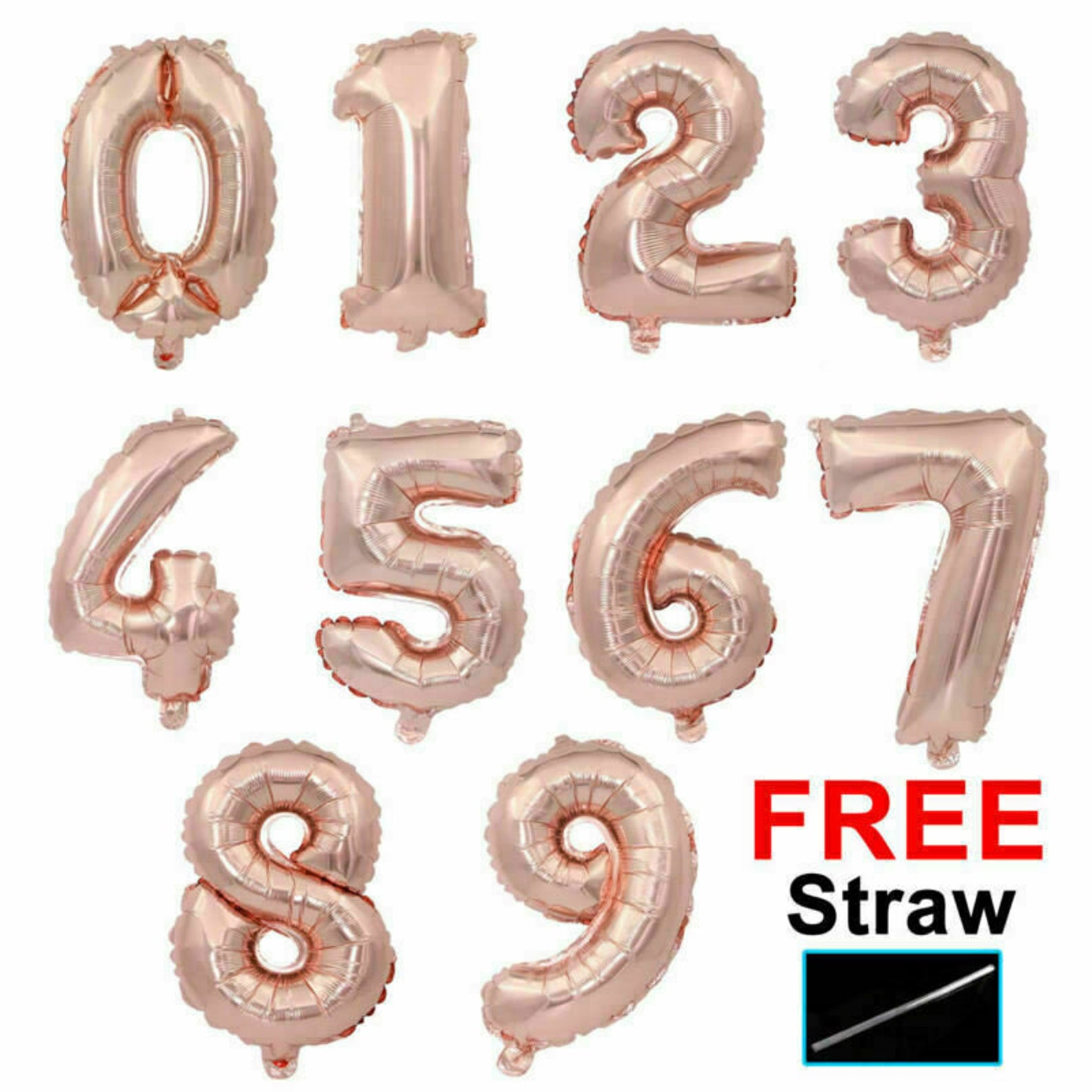 32 Inch Foil Number Balloons Baloons - Etsy UK
