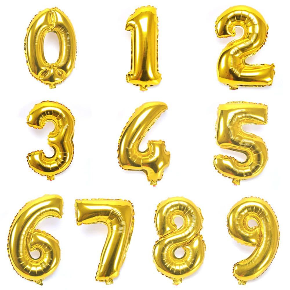 32 Inch Foil Number Balloons Baloons - Etsy UK