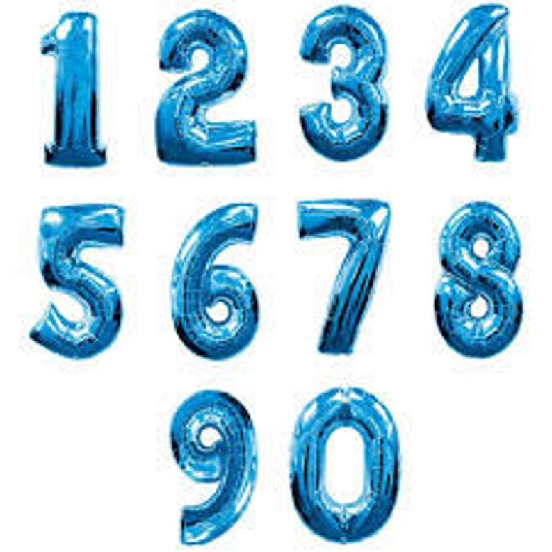 32 Inch Foil Number Balloons Baloons - Etsy UK