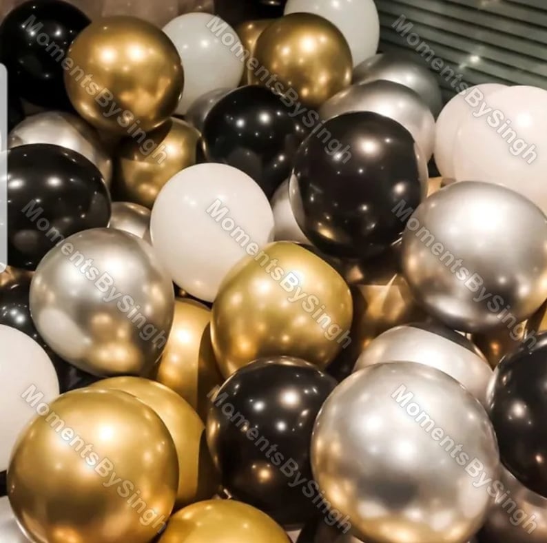 10-100pcs Chrome Metallic Balloons Metal Effect Latex Baloons - Etsy